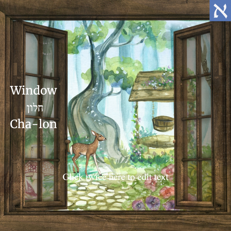 What Is The Hebrew Word For Window? - Bible Stories As Blueprints of ...